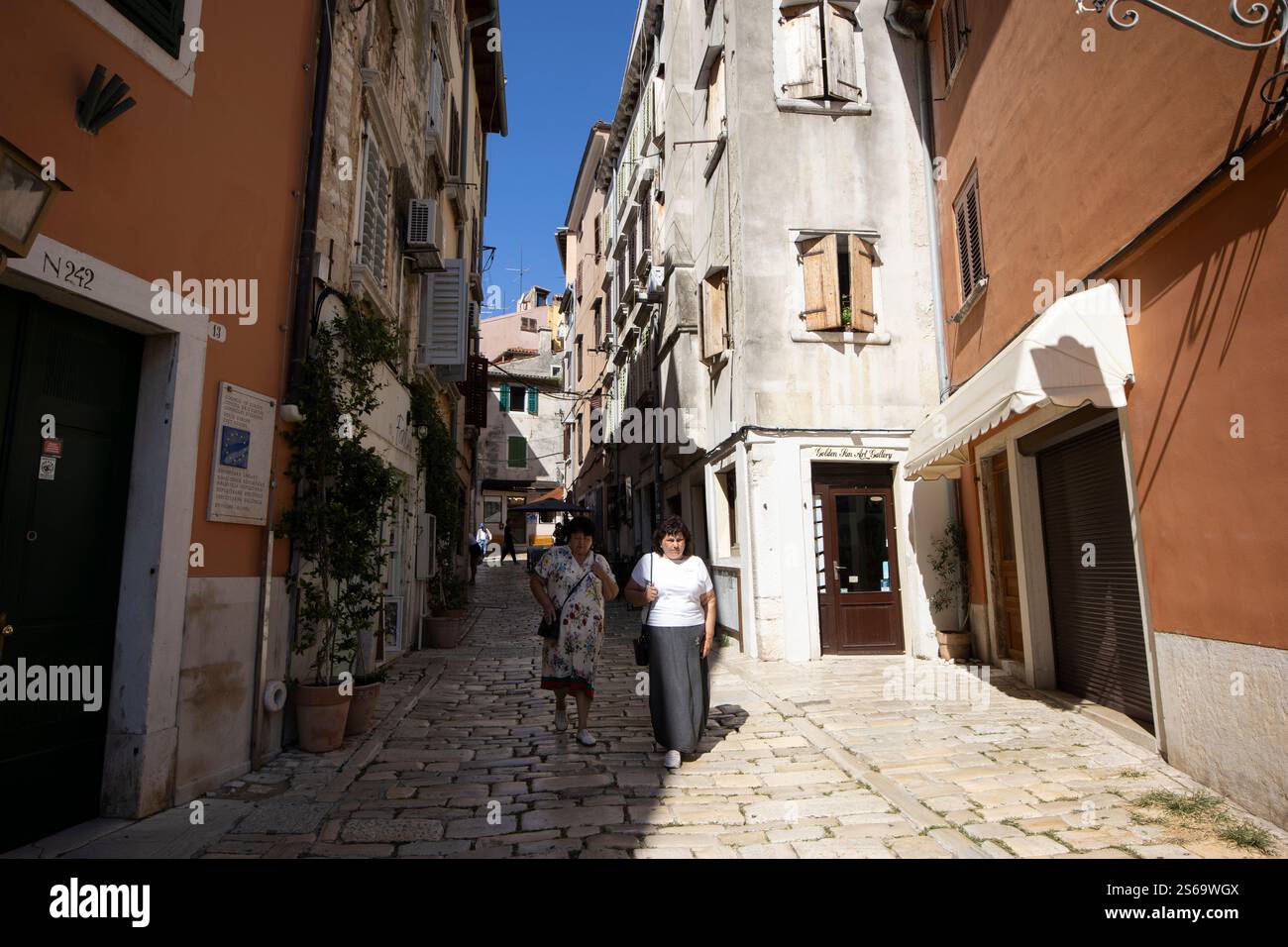 Rovinj archipelago, town (also known as St. Andrew's island) in Istria ...