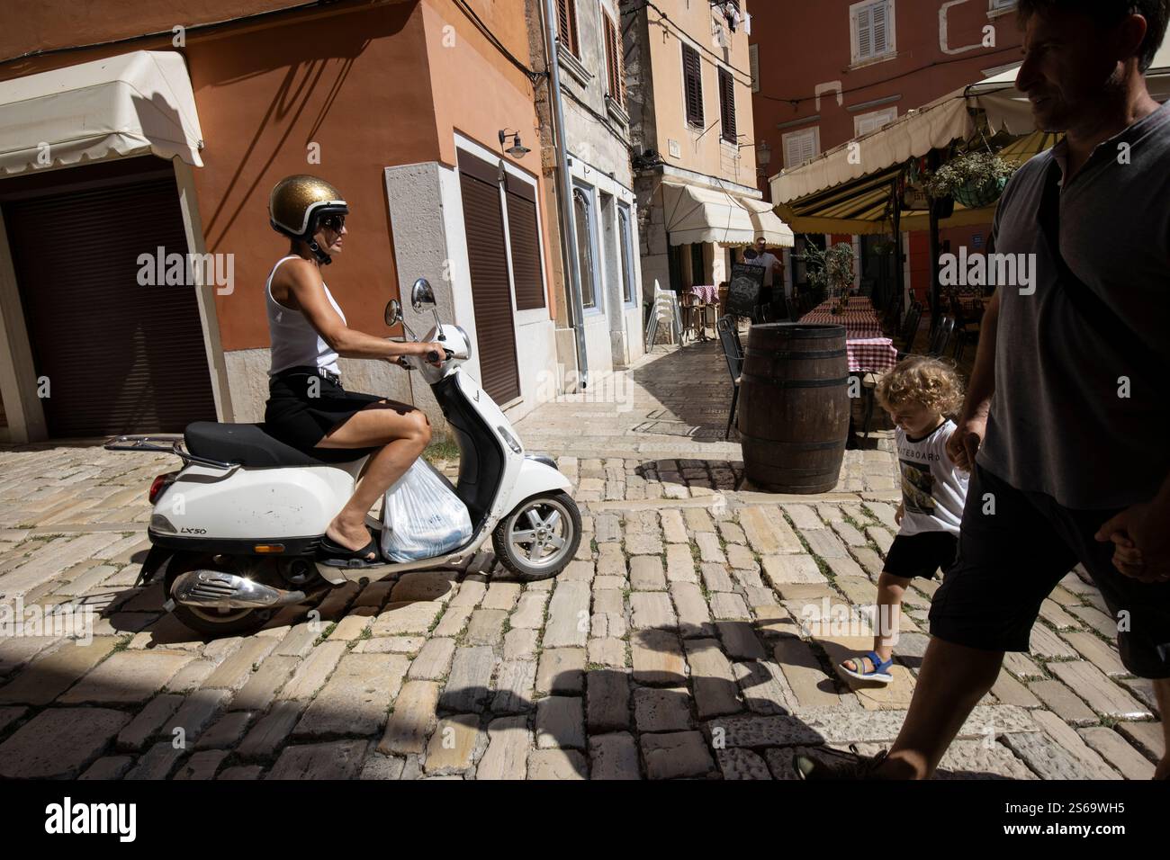 Rovinj archipelago, town (also known as St. Andrew's island) in Istria ...