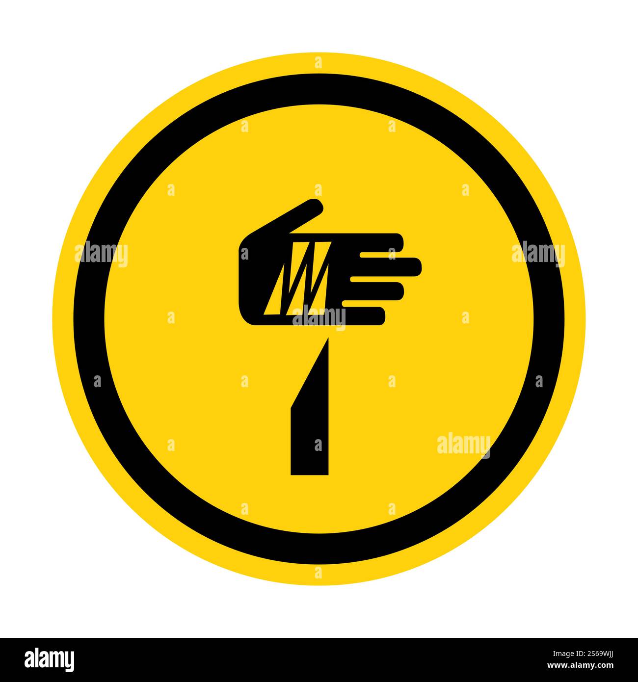 Beware Sharp Elements Symbol Isolate On White Background,Vector ...