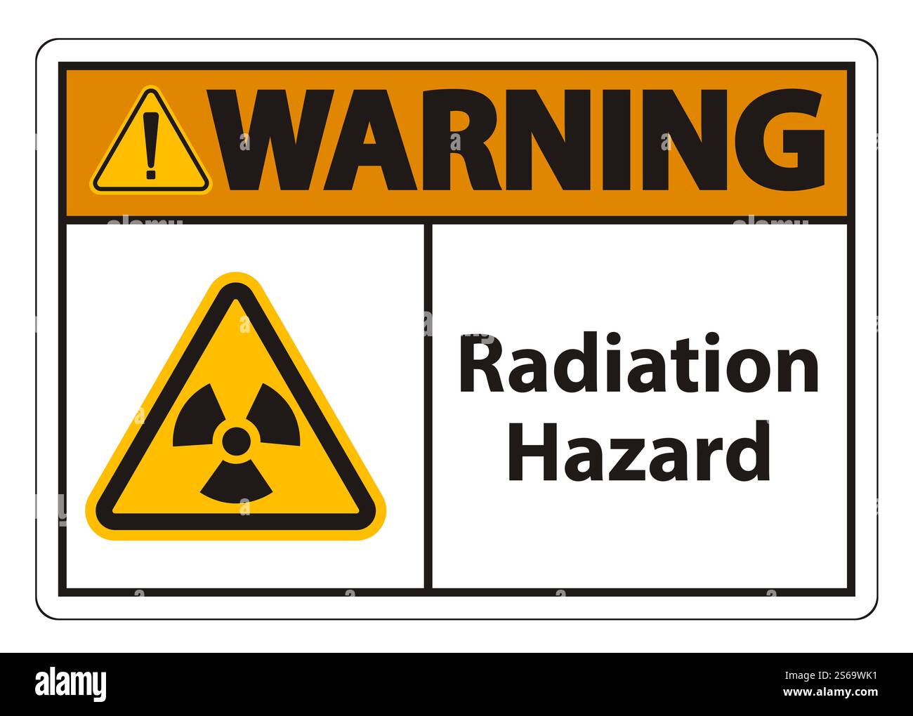 Radiation Hazard Symbol Sign Isolate On White Background,Vector ...