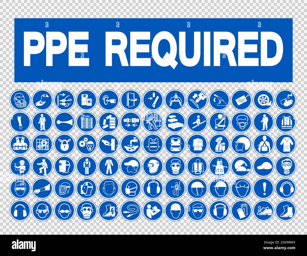 Required Personal Protective Equipment (PPE) Symbol,Safety Icon Stock Vector Image & Art - Alamy