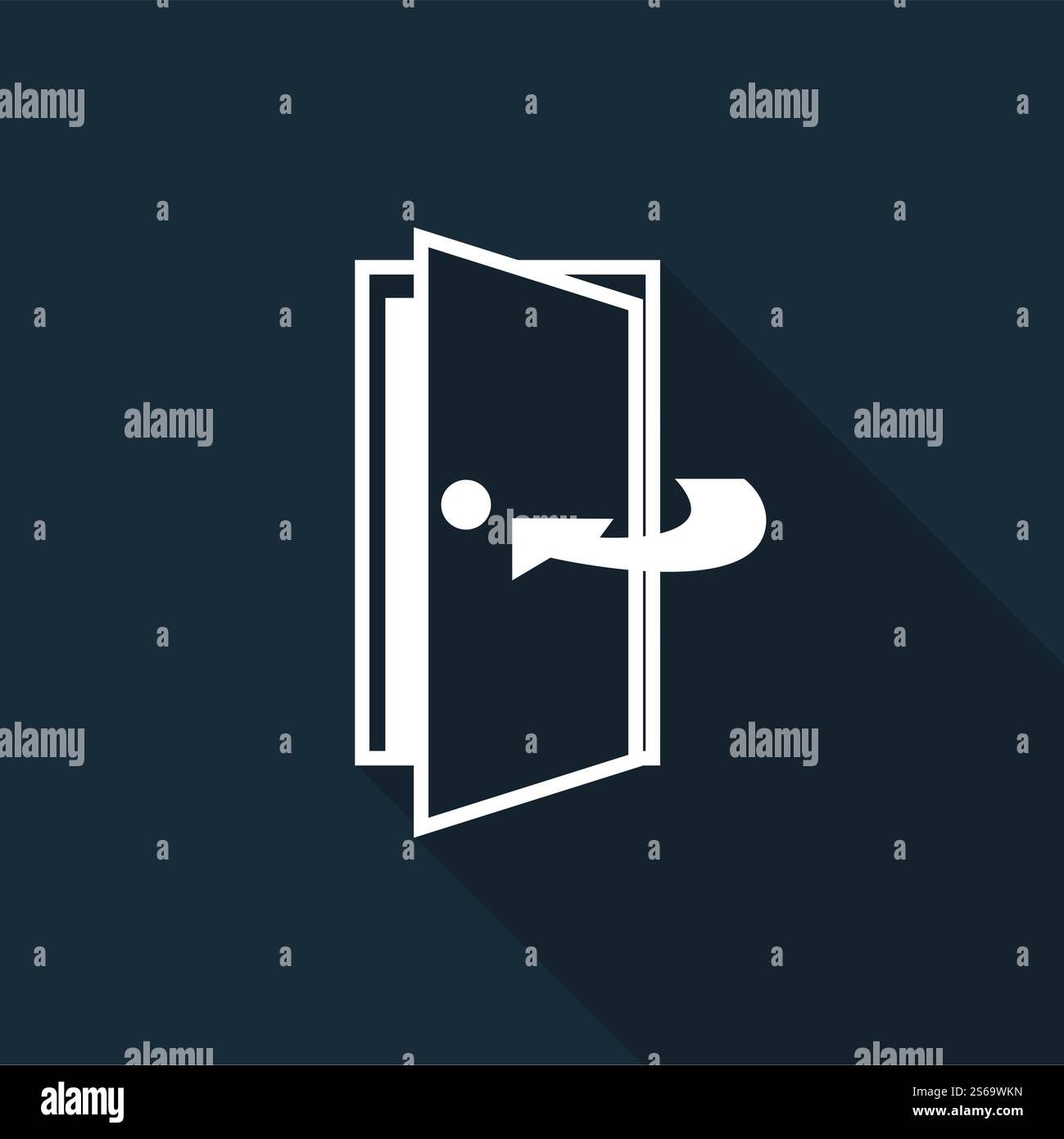 Keep Door Closed Symbol Sign Isolate On Black Background,Vector ...