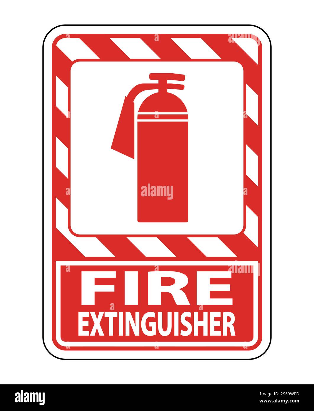 Fire Extinguisher Sign on white background,Vector Illustration Stock ...