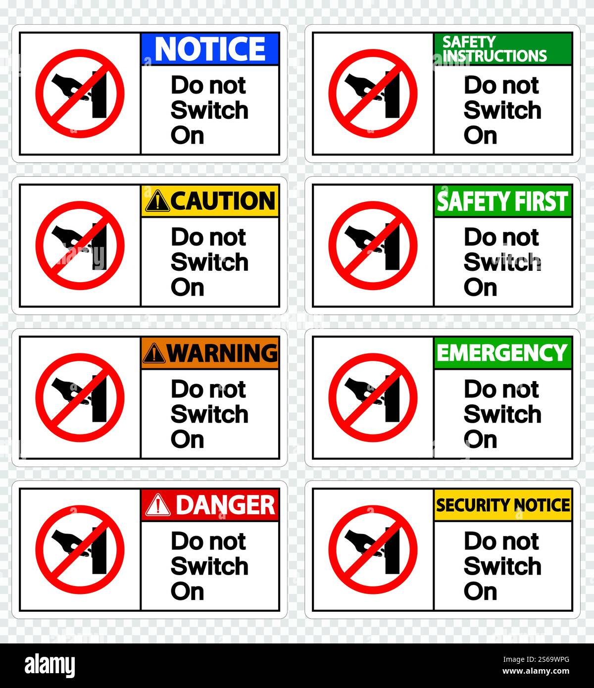 Set do not touch sign label on transparent background,Vector ...