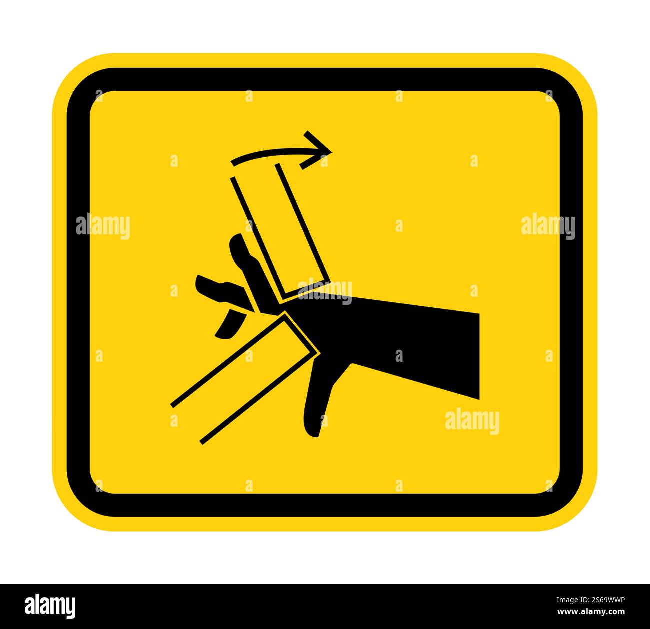 Hand Crush Pinch Point Symbol Sign Isolate on White Background,Vector ...