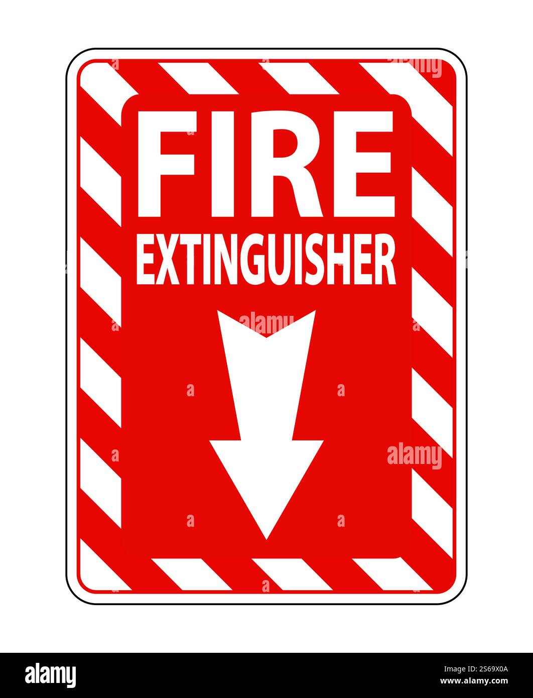 Fire Extinguisher Sign on white background,Vector illustration Stock ...