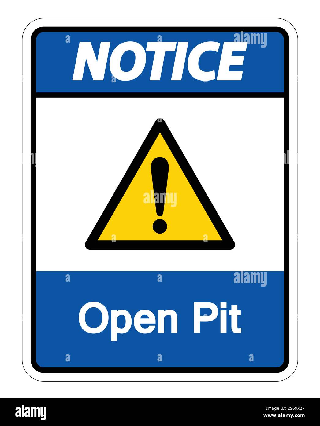 Notice Open Pit Symbol Sign Isolate On White Background,Vector ...