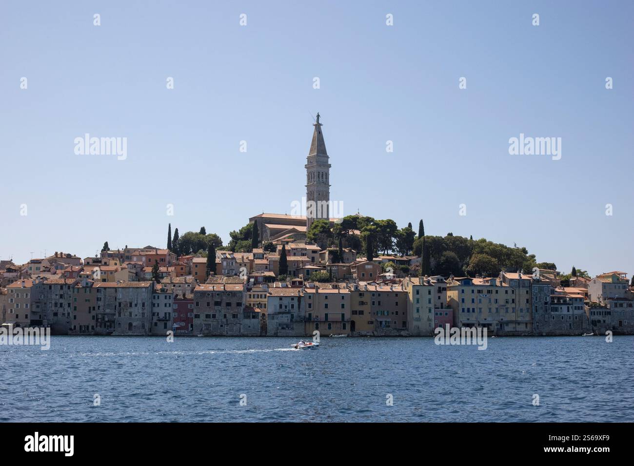 Rovinj archipelago, town (also known as St. Andrew's island) in Istria ...