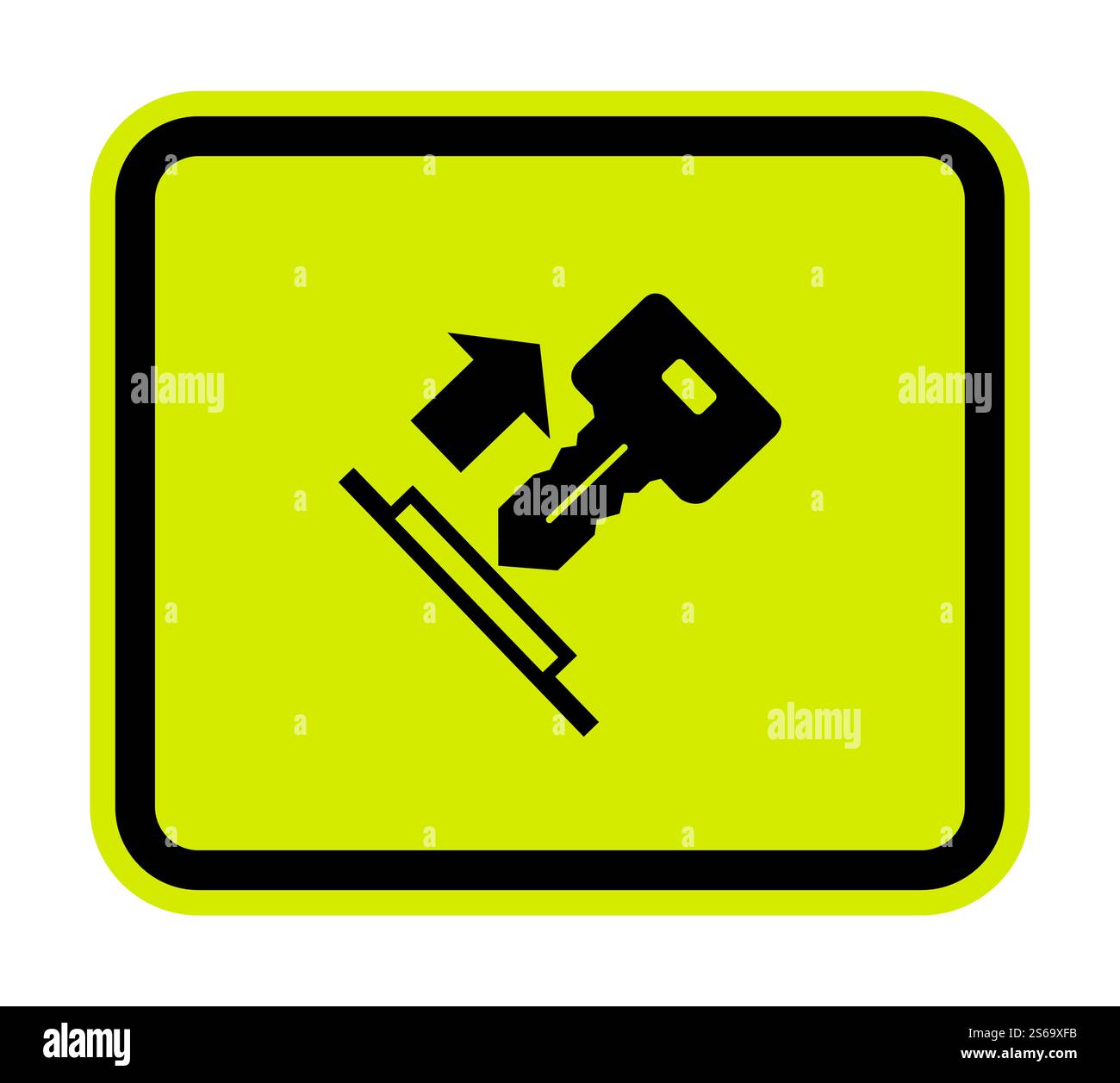 Pull Key Symbol Sign Isolate On White Background,Vector Illustration ...