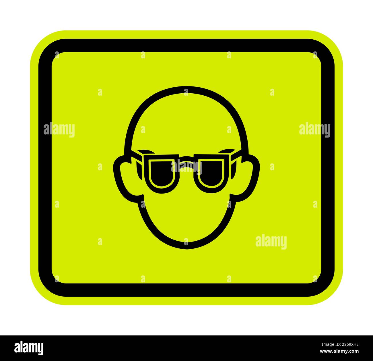 Symbol Wear Safety Glasses Sign Isolate On White Background,Vector ...