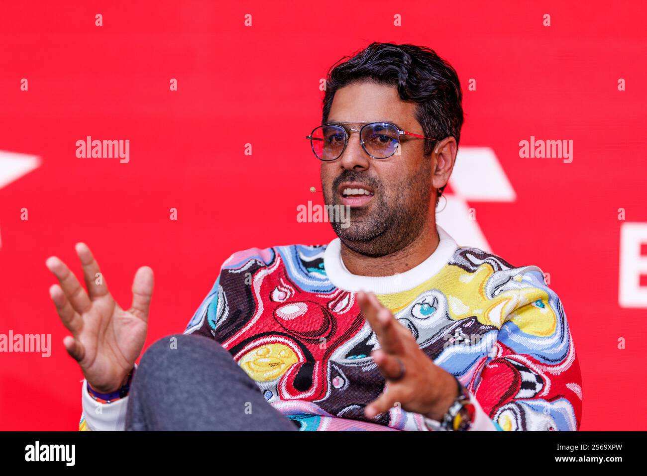 Munich, Germany. 16th Jan, 2025. Sachin Dev Duggal, Builder.ai, will be ...