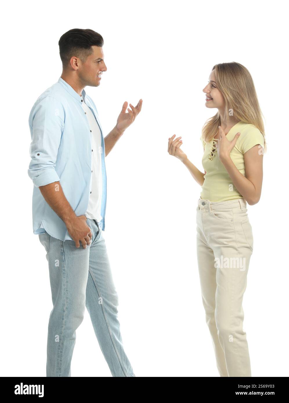 Male student talking man Cut Out Stock Images & Pictures - Alamy