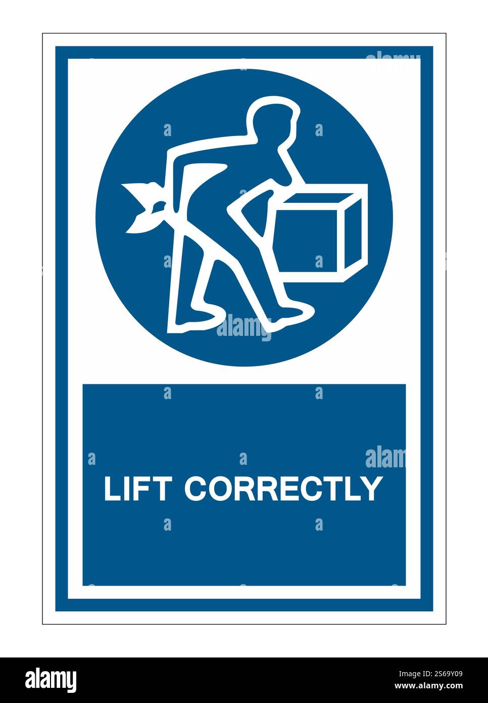 PPE Icon.Lift Correctly Symbol Sign Isolate On White Background,Vector ...