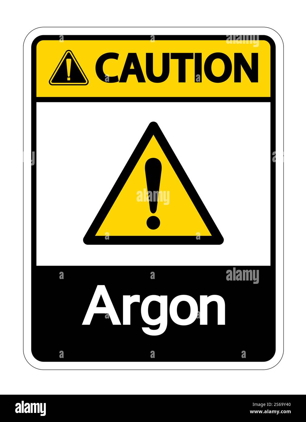 Caution Argon Symbol Sign Isolate On White Background,Vector ...
