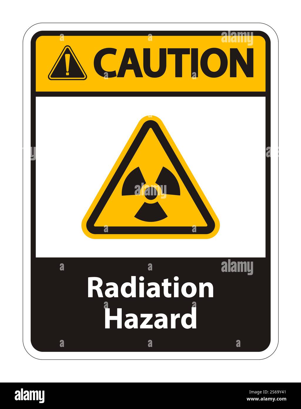 Radiation Hazard Symbol Sign Isolate On White Background,Vector ...