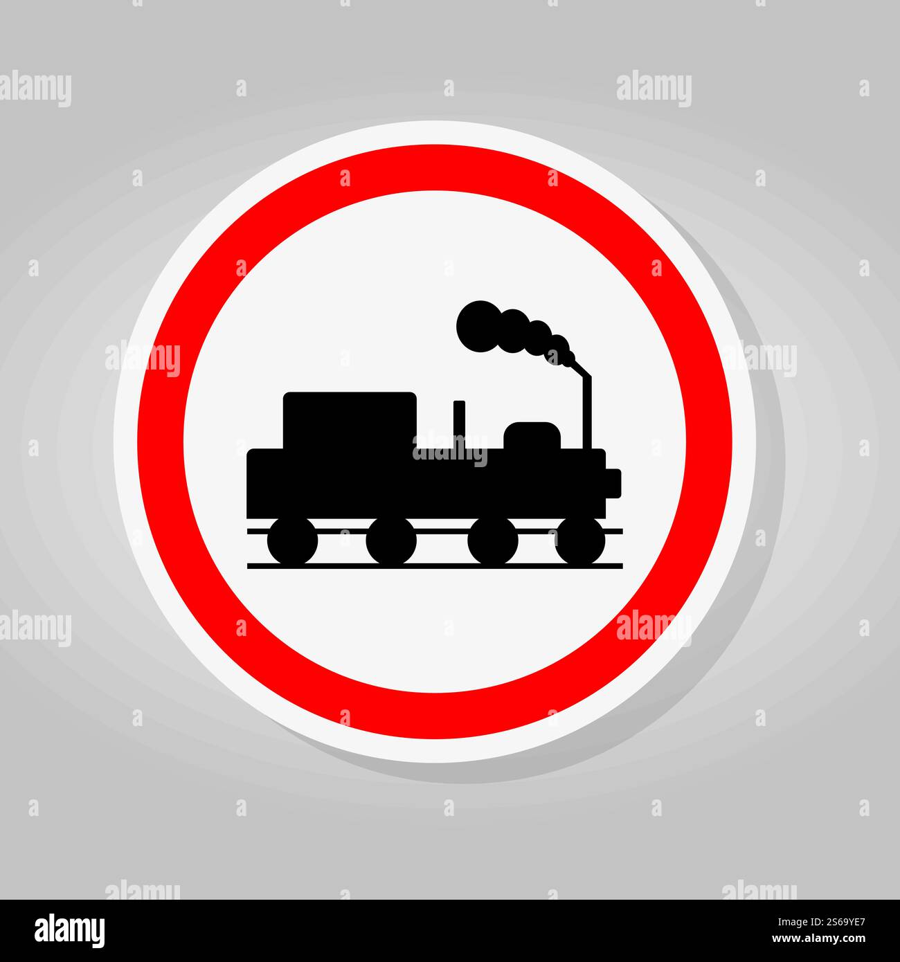 Train Railroad Traffic Road Sign Isolate On White Background,Vector ...