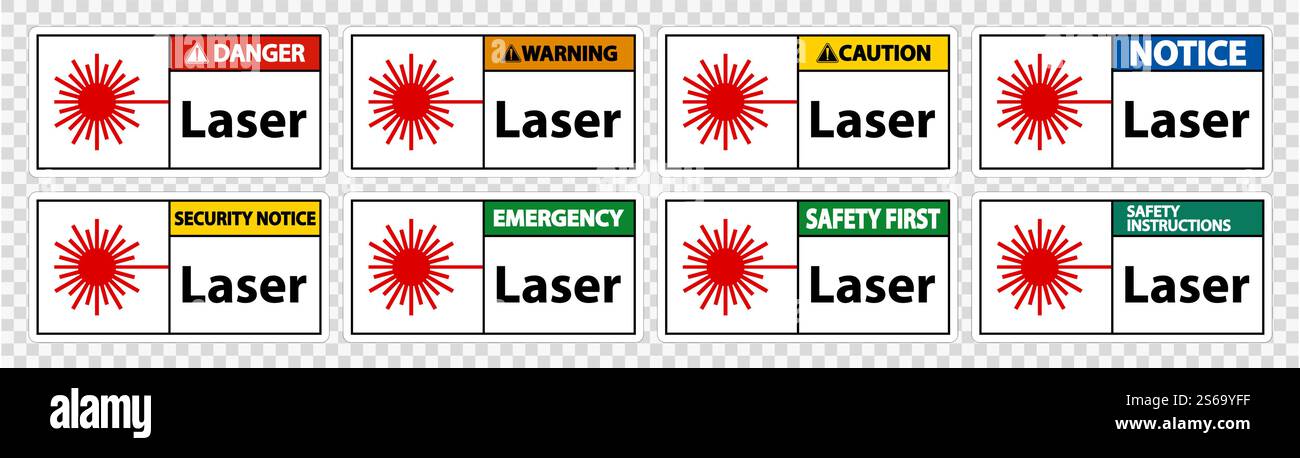 Laser Symbol Sign Symbol Sign Isolate on transparent Background,Vector ...