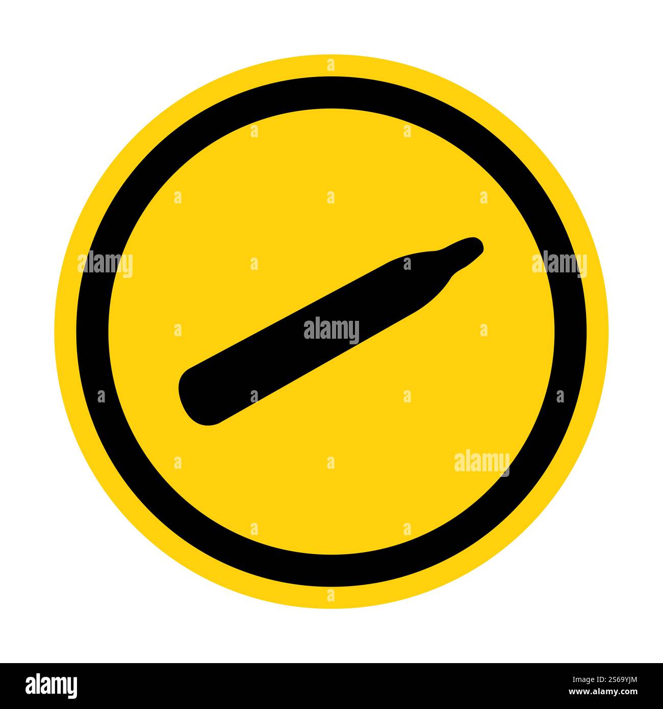 Danger Pressure Gas Symbol Sign Isolate On White Background,Vector ...