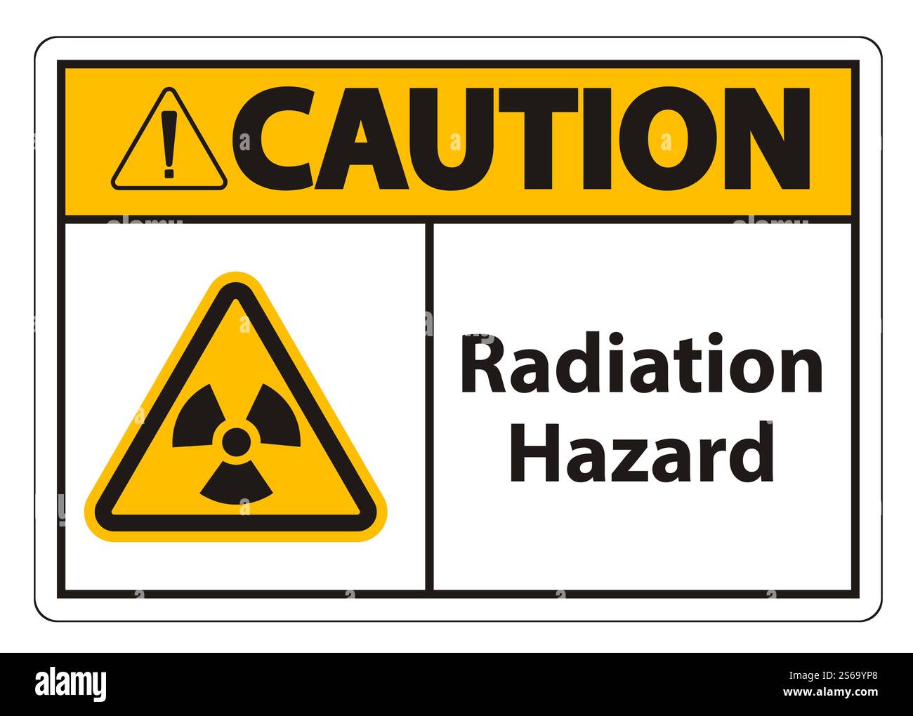 Radiation Hazard Symbol Sign Isolate On White Background,Vector ...