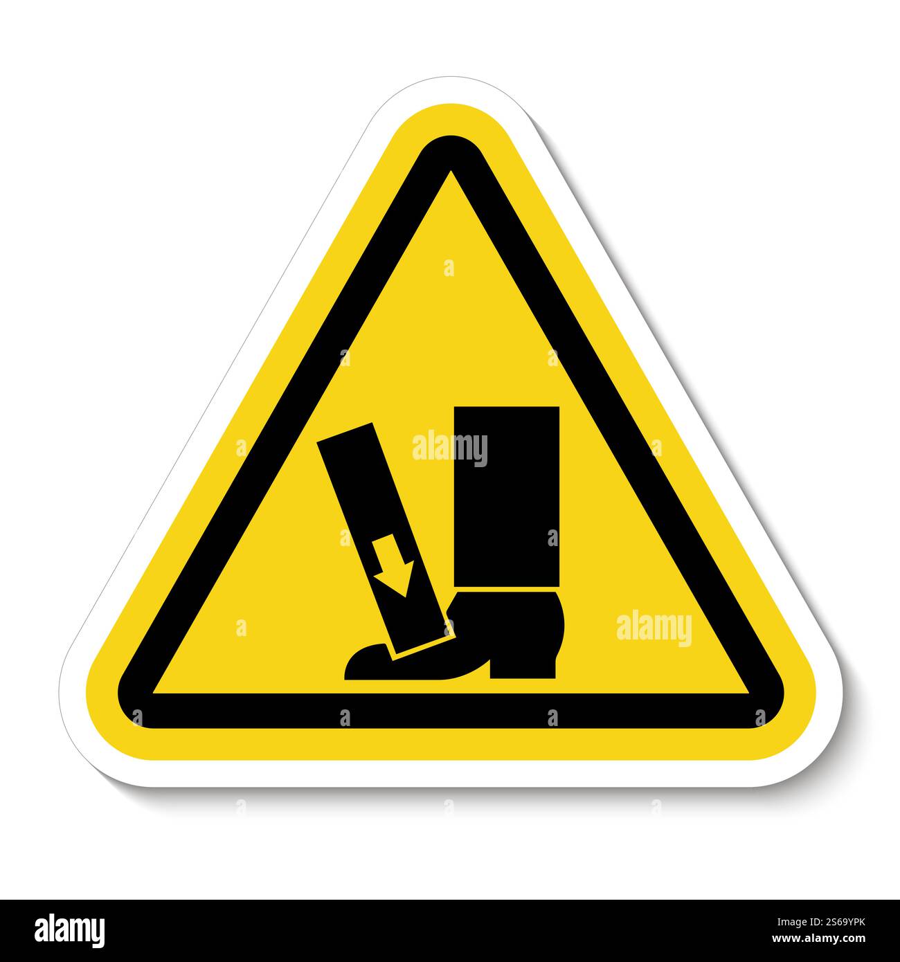 Foot Crush Force From Above Symbol Sign, Vector Illustration, Isolate ...
