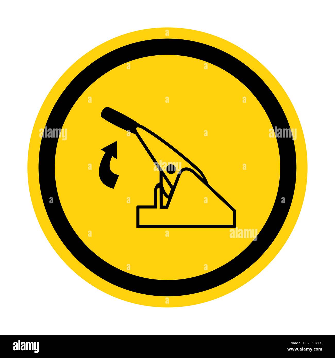 Pull Parking Brake Symbol Sign Isolate On White Background,Vector ...