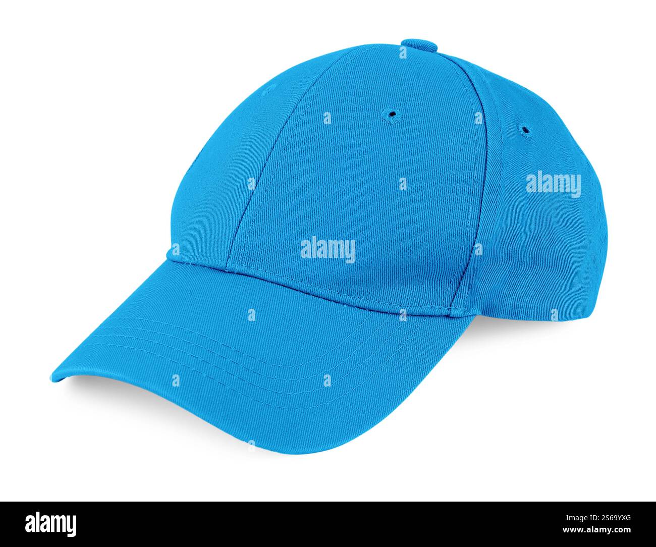Light blue cap isolated on white. Mockup for design Stock Photo - Alamy