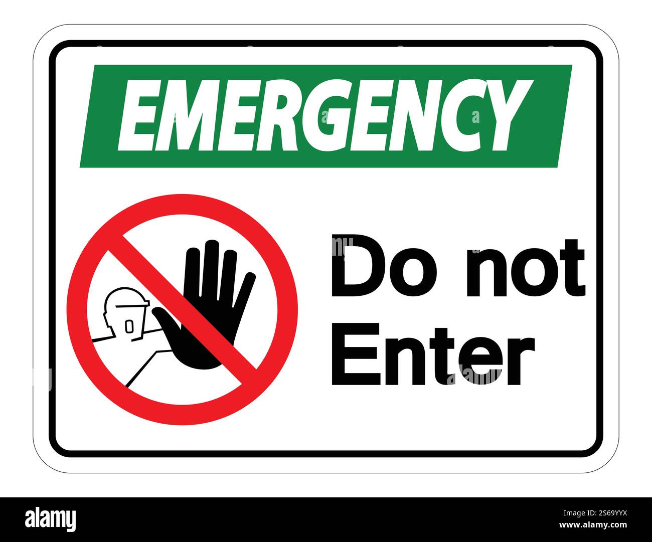Emergency Do Not Enter Symbol Sign Isolate On White Background,Vector ...