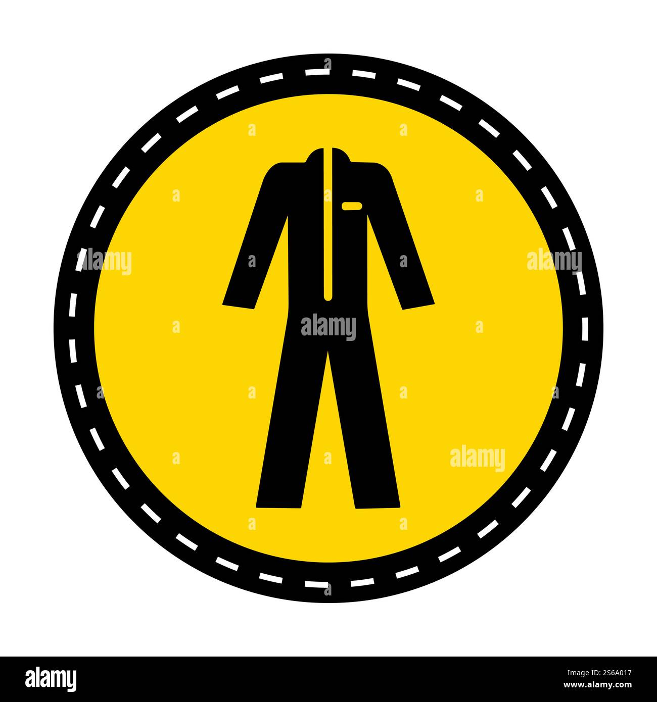 Symbol Wear ProtectIve Clothing Isolate On White Background,Vector ...