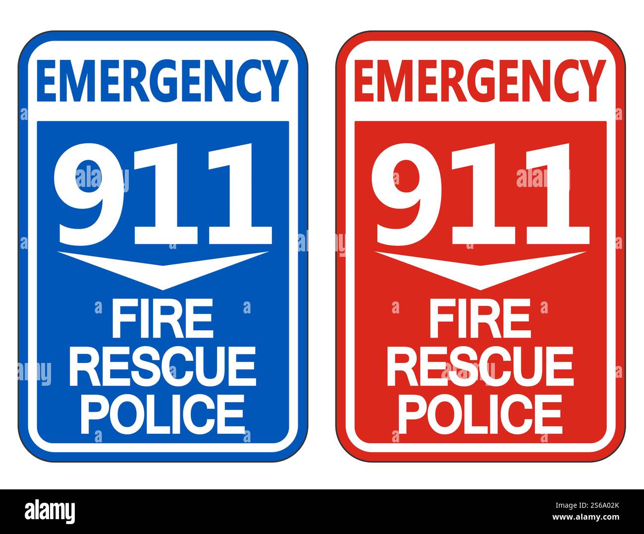 911 Fire Rescue Police Symbol Sign Isolate On White Background,Vector ...