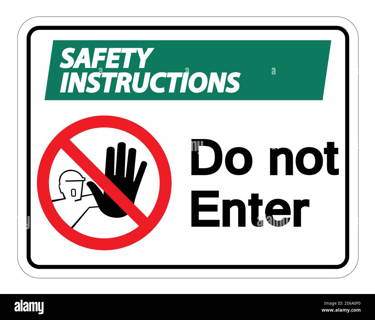 Safety instructions Do Not Enter Symbol Sign Isolate On White ...