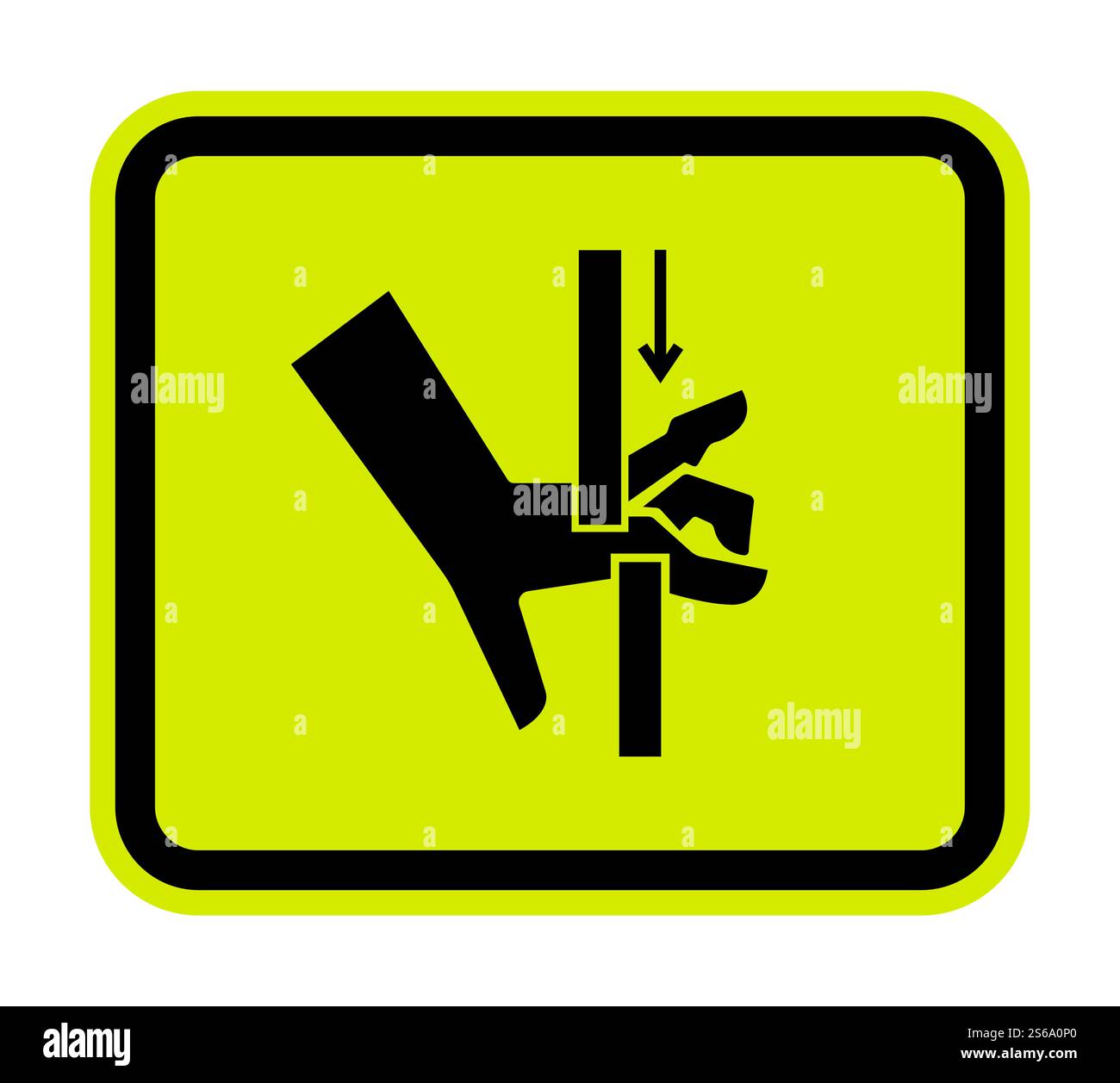 Hand Crush Moving Parts Symbol Sign, Vector Illustration, Isolate On ...