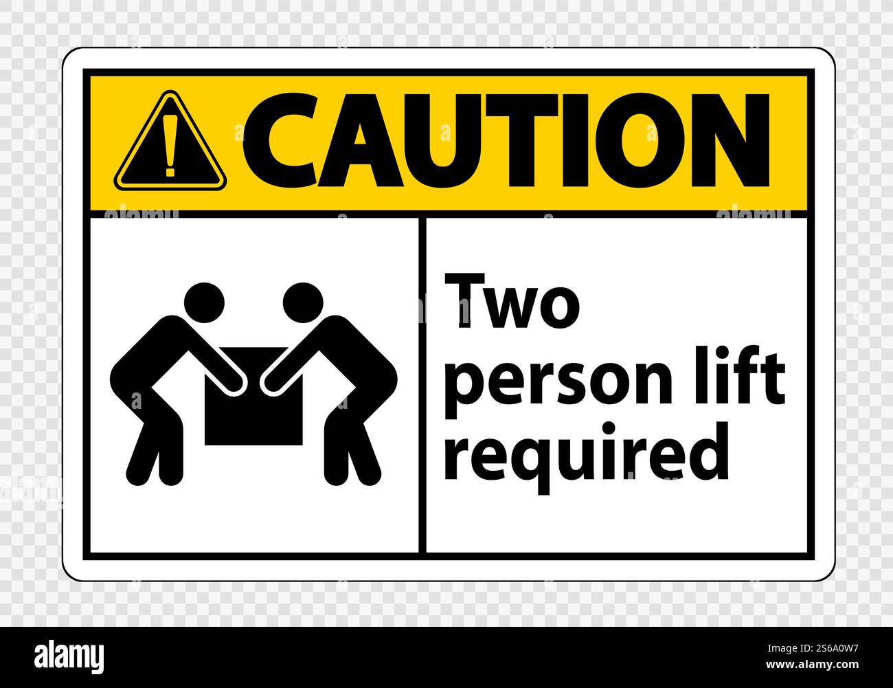 Two person lift required Symbol Sign Isolate on transparent Background ...
