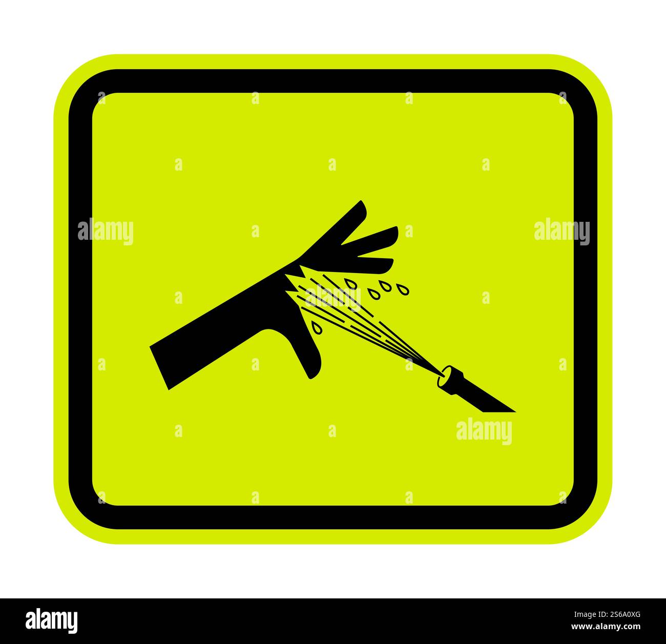 Skin Puncture Pressurized Water Jet Symbol Sign Isolate On White ...