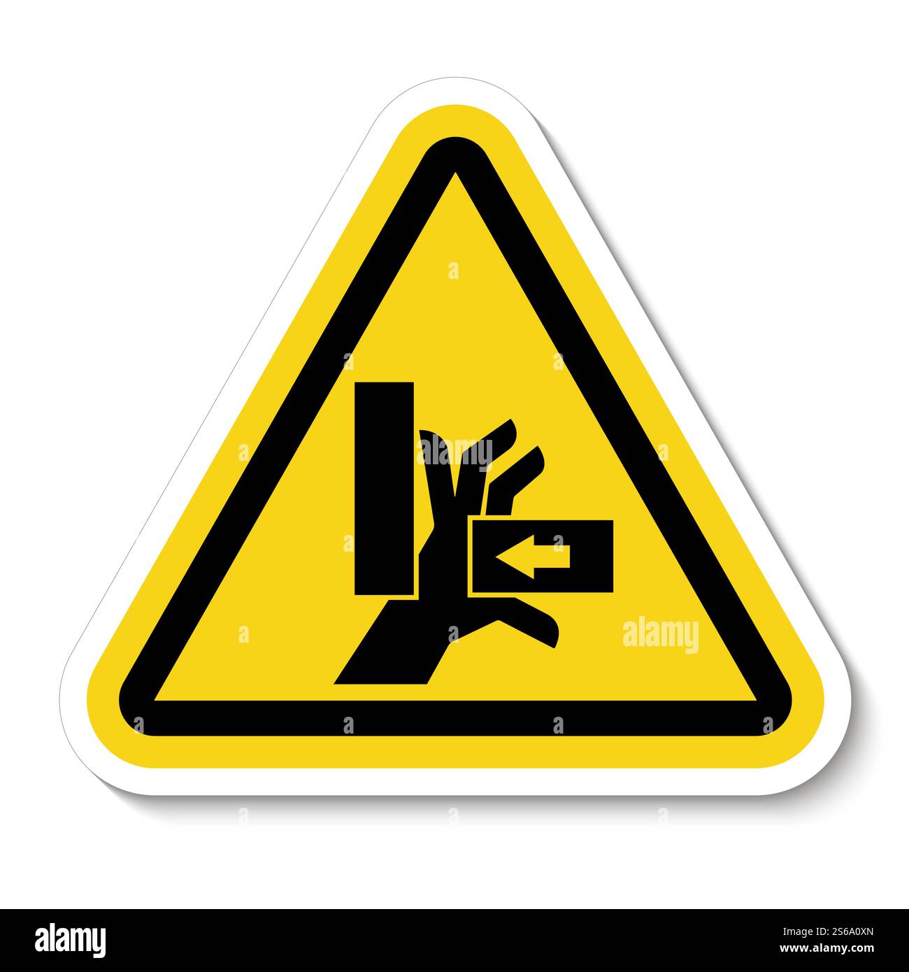 Hand Crush Force From Right Symbol Sign Isolate on White Background ...