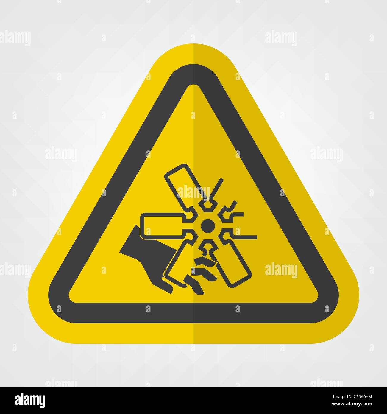 Cutting of Fingers Or Hand Engine Fan Symbol Sign Isolate On White ...