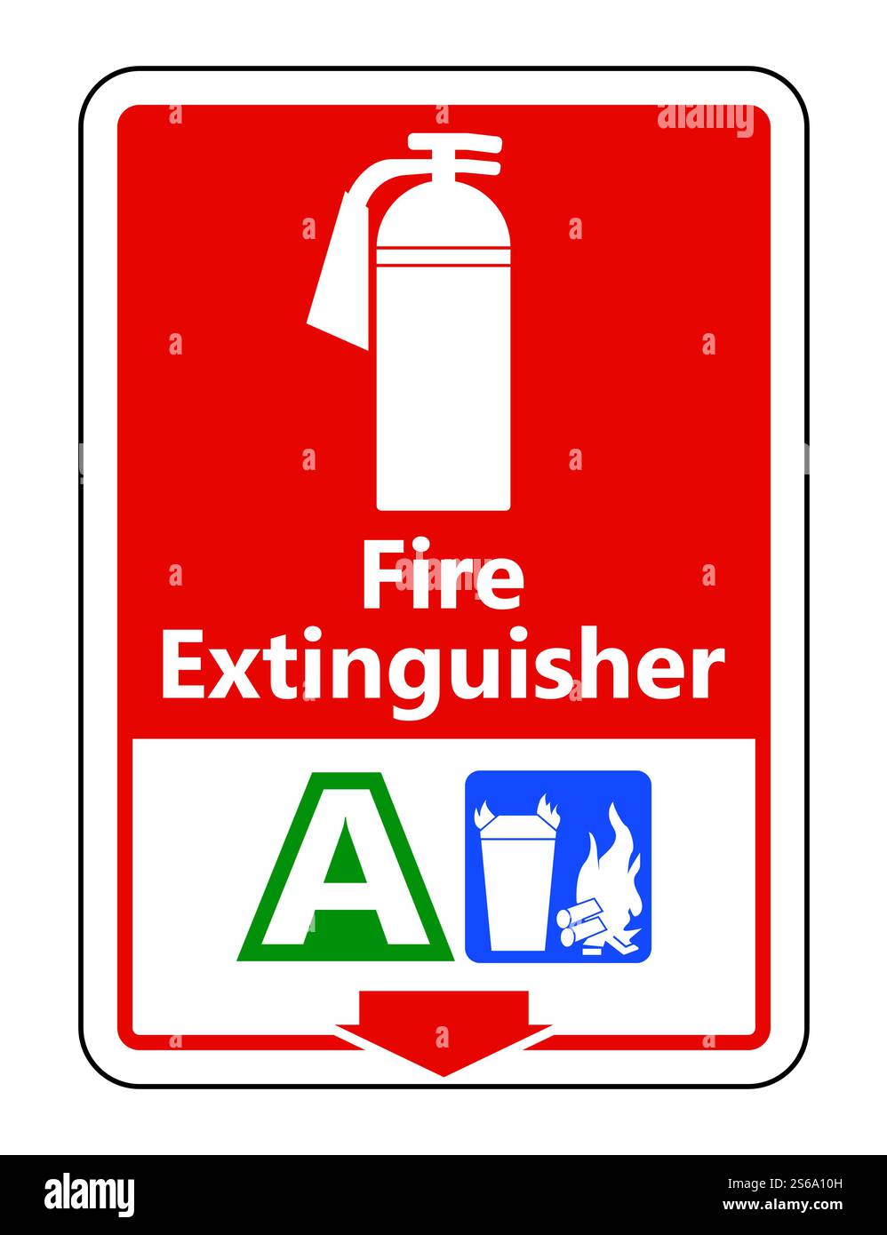 Symbol Fire Extinguisher A Sign on white background,Vector illustration ...