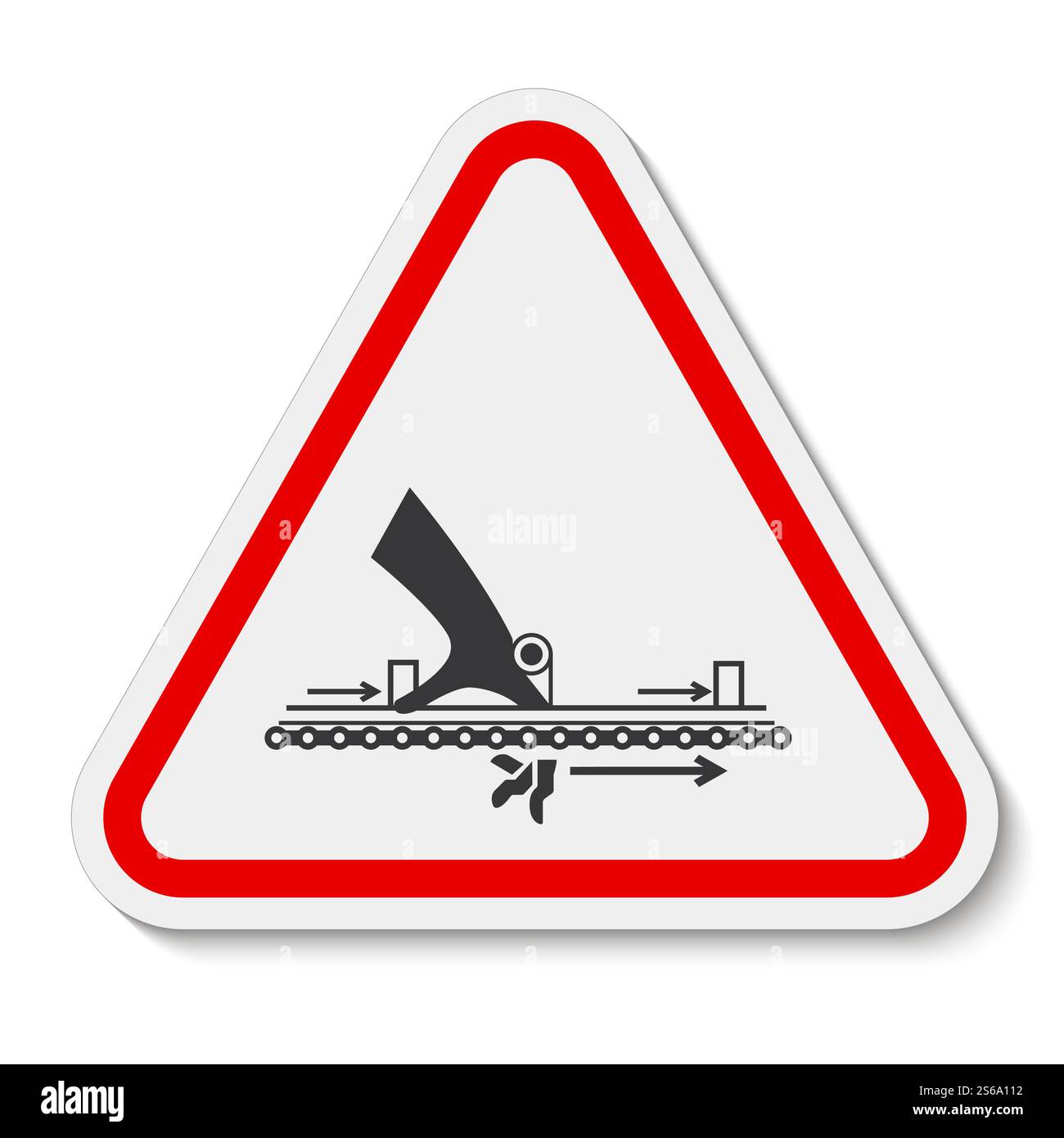Warning Moving Part Cause Injury Symbol Sign Isolate on White ...