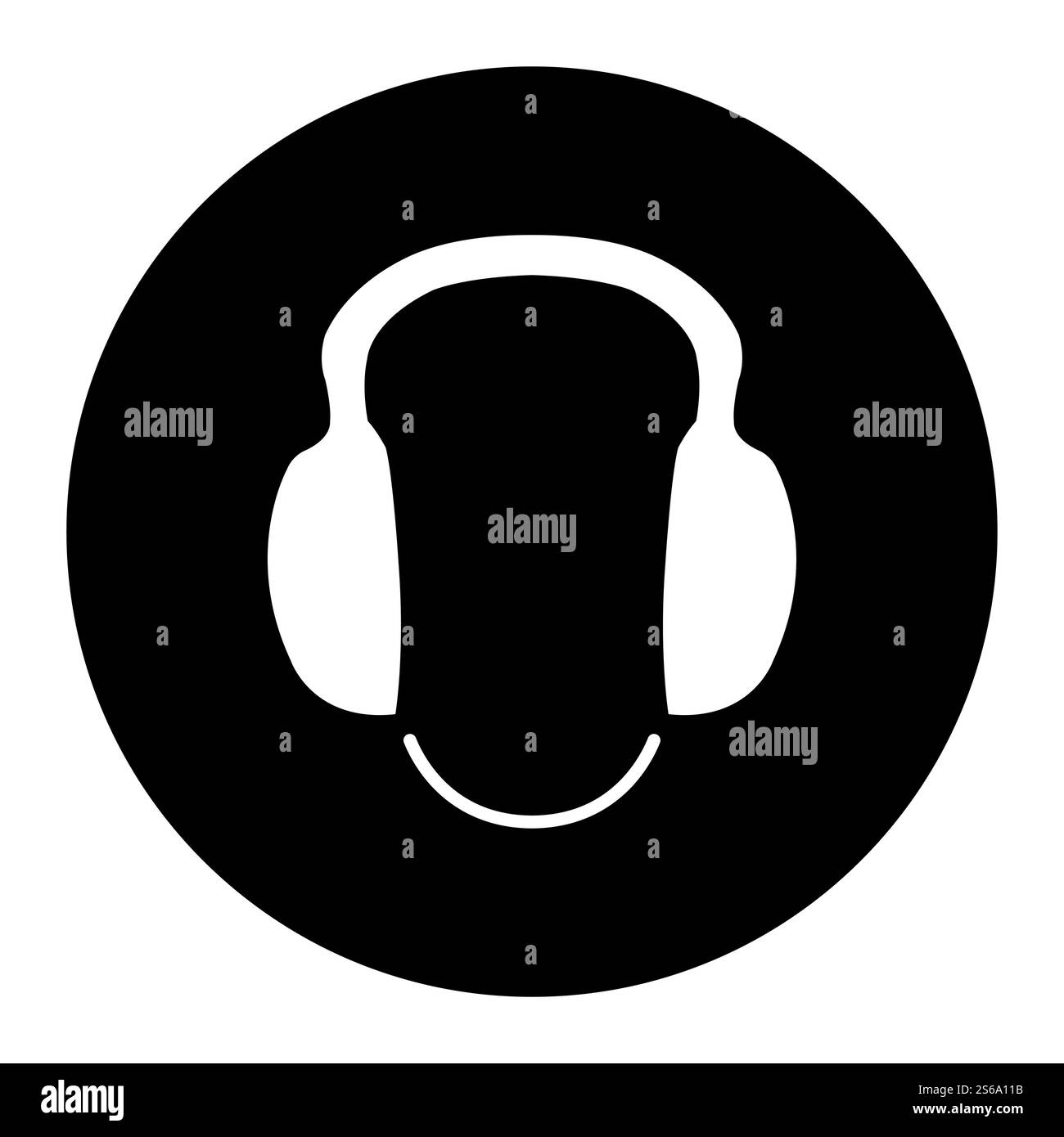 Symbol wear ear protection Sign Isolate On White Background,Vector ...