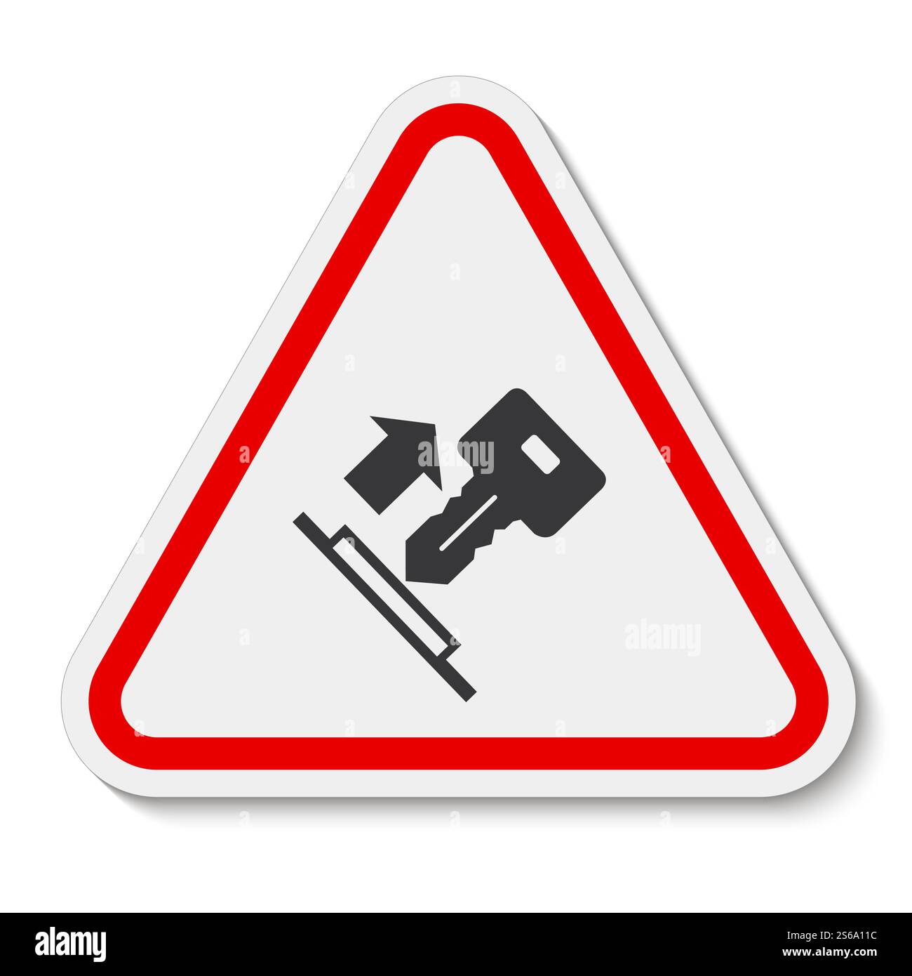 Pull Key Symbol Sign Isolate On White Background,Vector Illustration ...