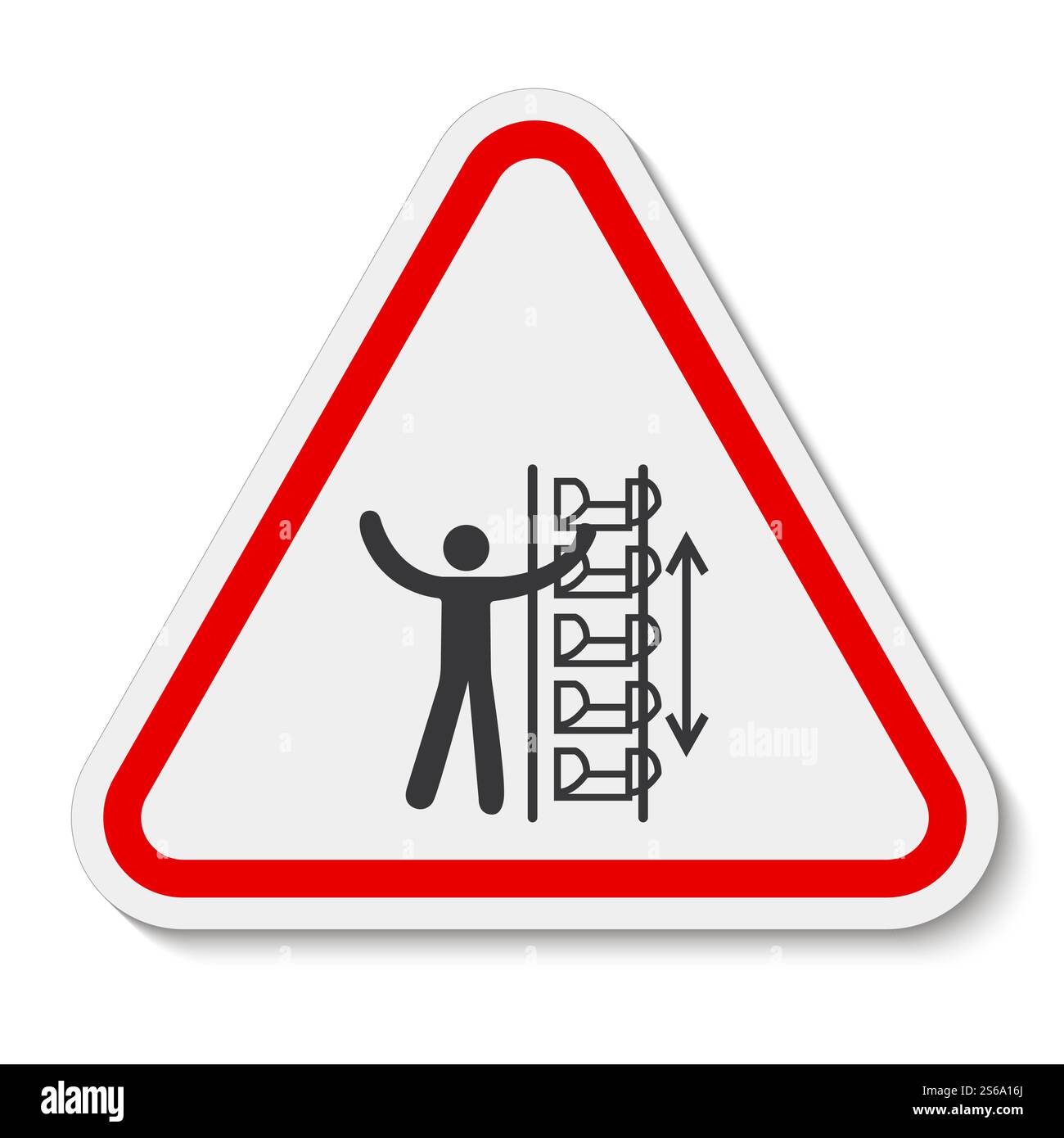 Warning Exposed Buckets and Moving Parts Symbol Sign Isolate on White ...