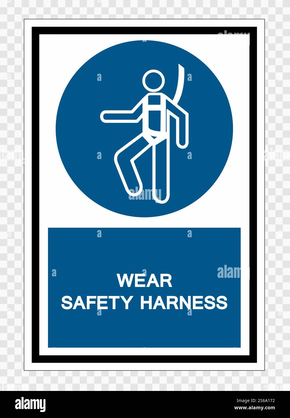 Wear Safety Harness Symbol Sign Isolate on transparent Background ...