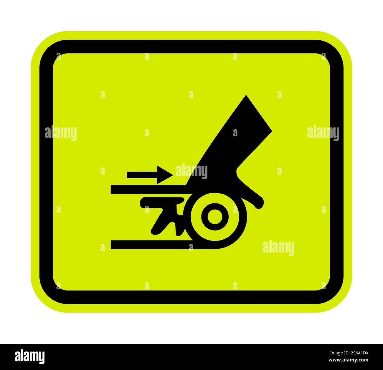Beware Moving Machinery Symbol Sign Isolate On White Background,Vector ...