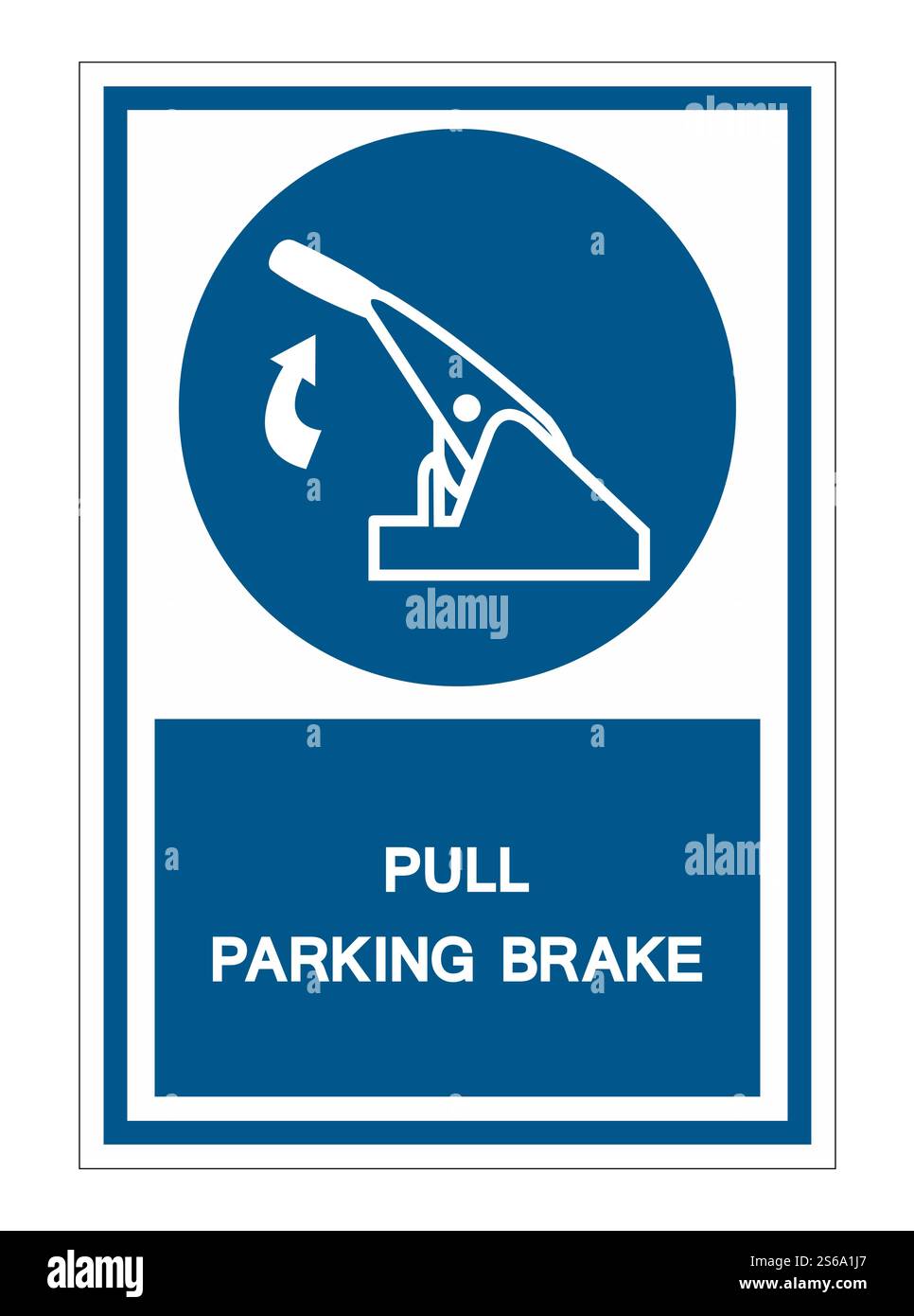 Pull Parking Brake Symbol Sign Isolate On White Background,Vector ...