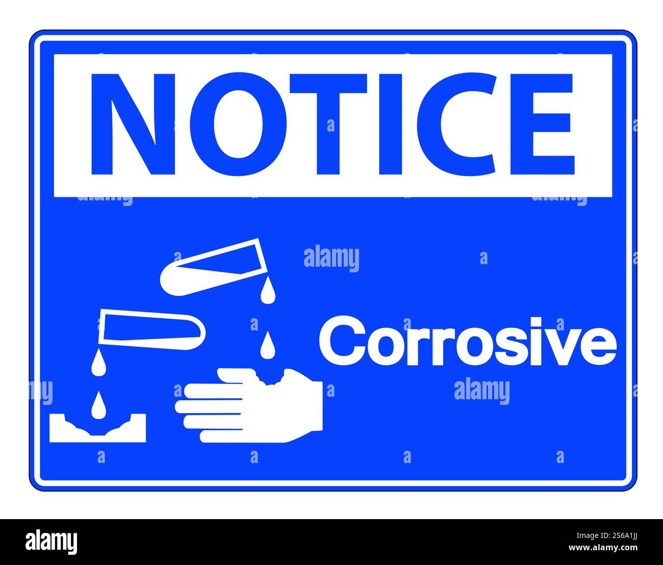 Notice Corrosive Symbol Sign Isolate On White Background,Vector ...