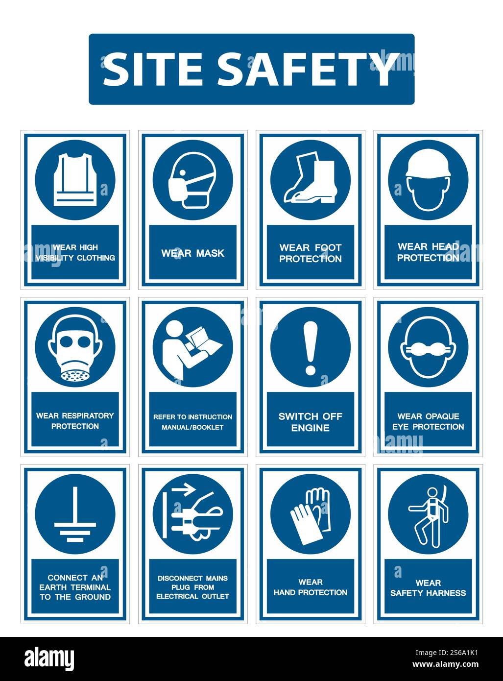 Safety PPE Must Be Worn Sign Isolate On White Background,Vector ...