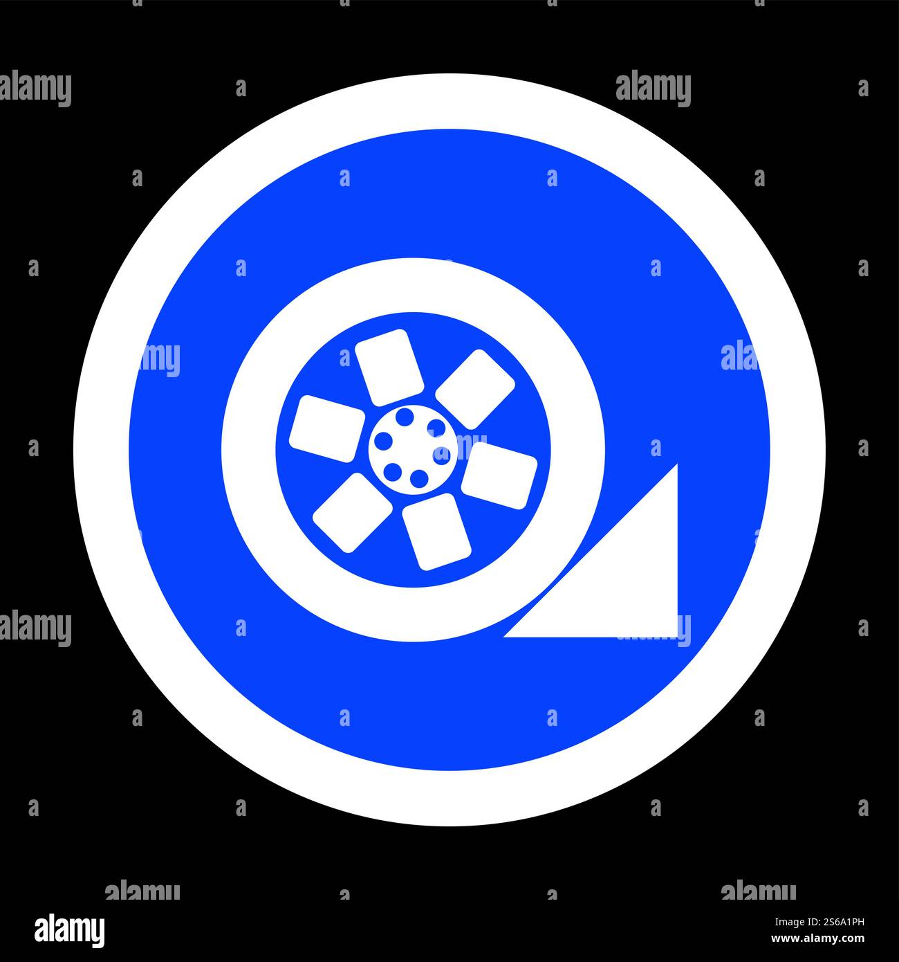 PPE Icon.Use Stopper Symbol On black Background On black Background ...