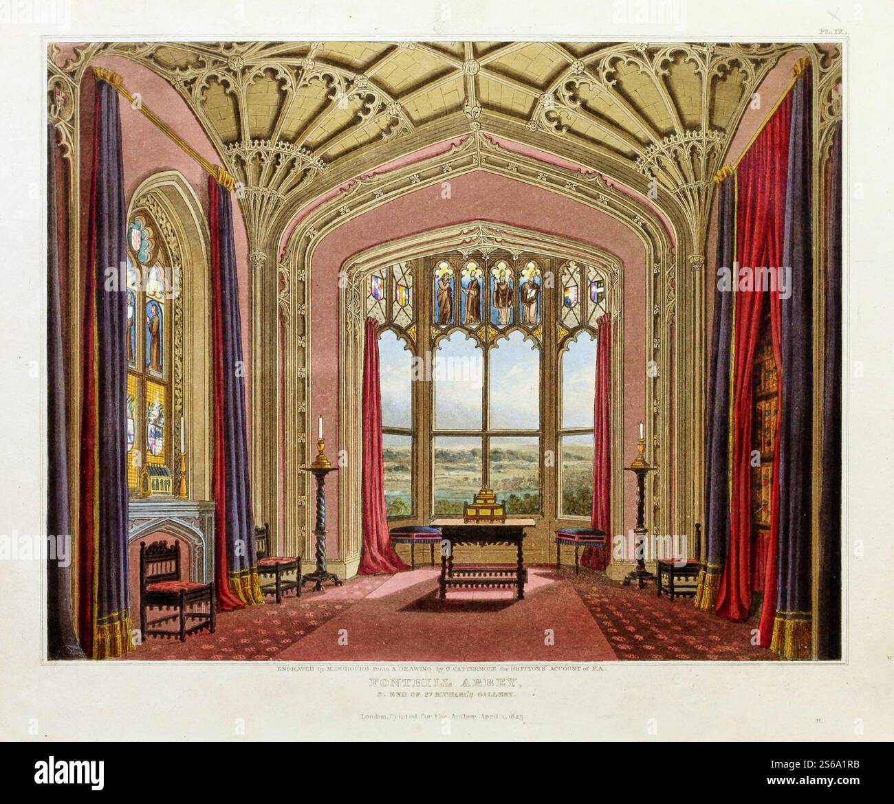 Interior of Fonthill Abbey , Interior of St Michael's Gallery ...