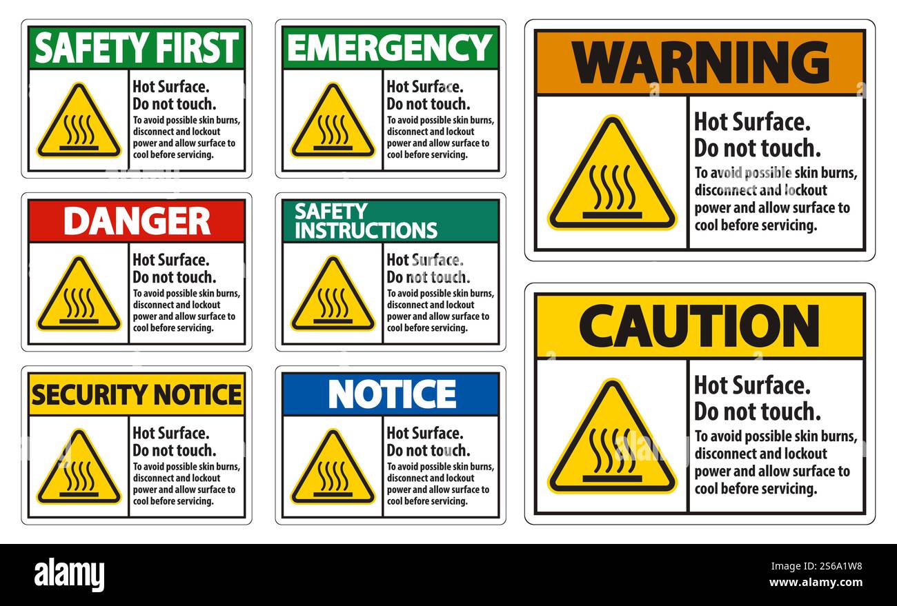 Hot Surface, Do Not Touch, To Avoid Possible Skin Burns, Disconnect And ...