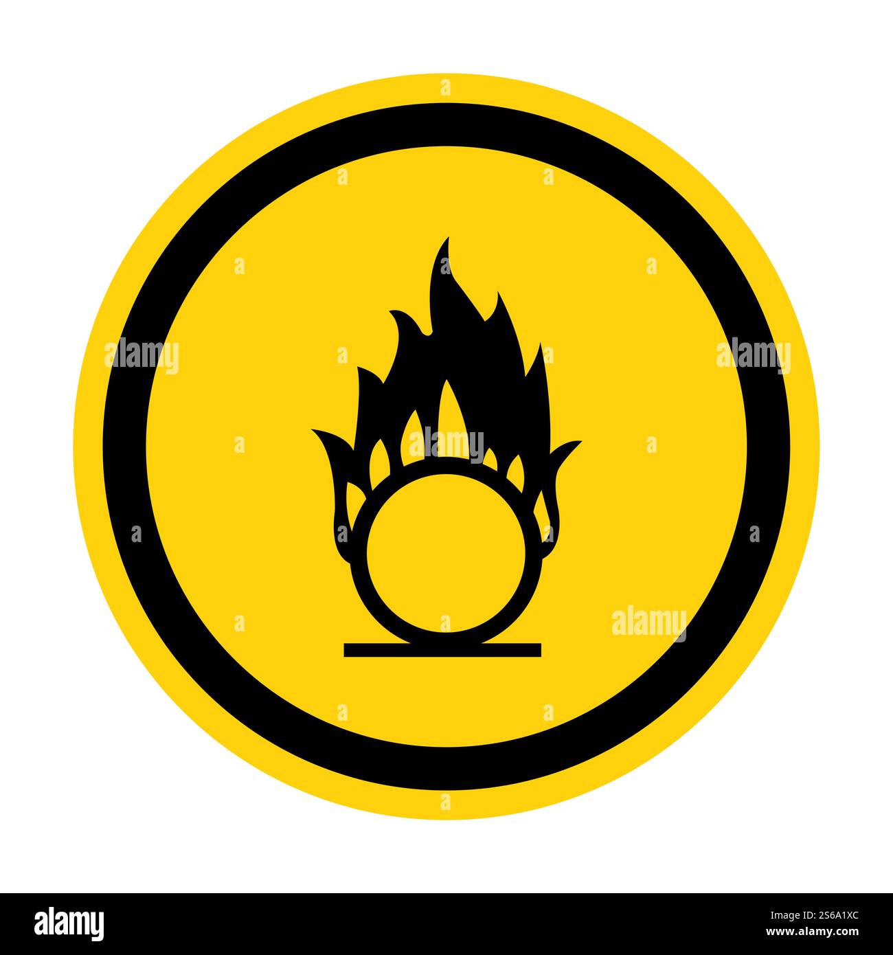 Beware Oxidizing Substance Symbol Isolate On White Background,Vector ...