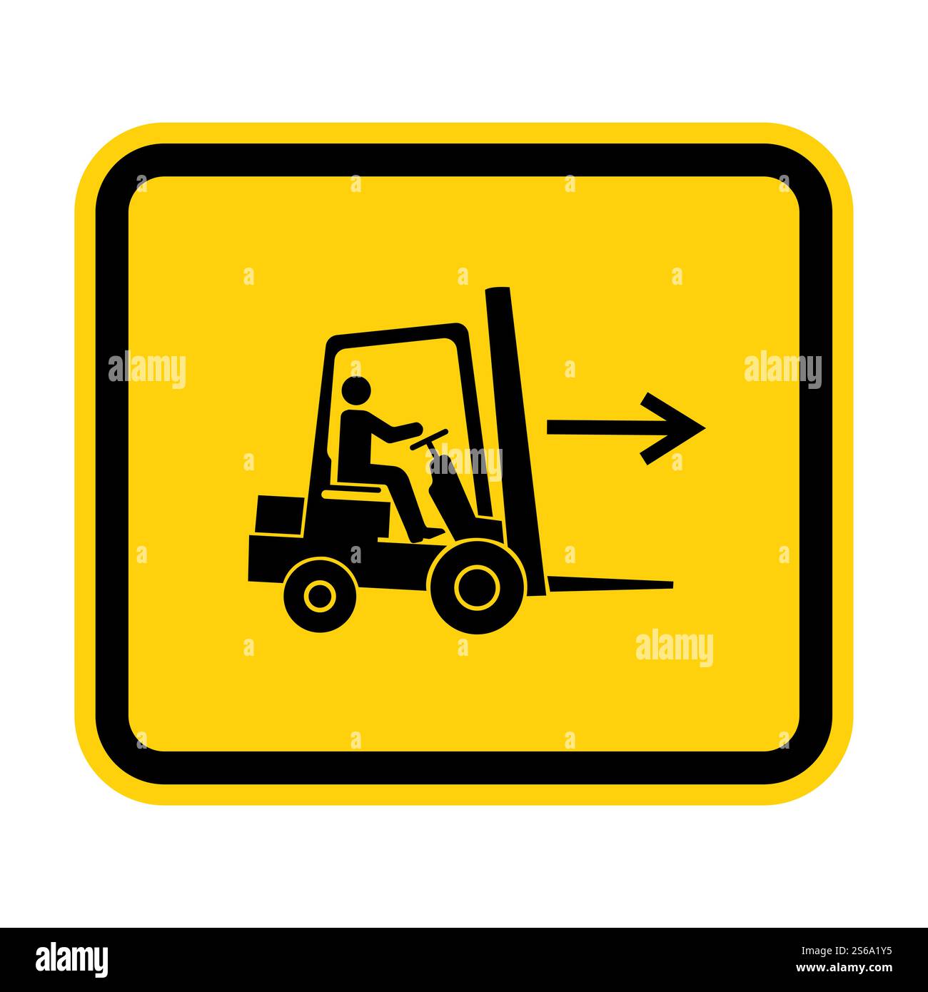 Forklift Point Right Symbol Sign Isolate On White Background,Vector ...